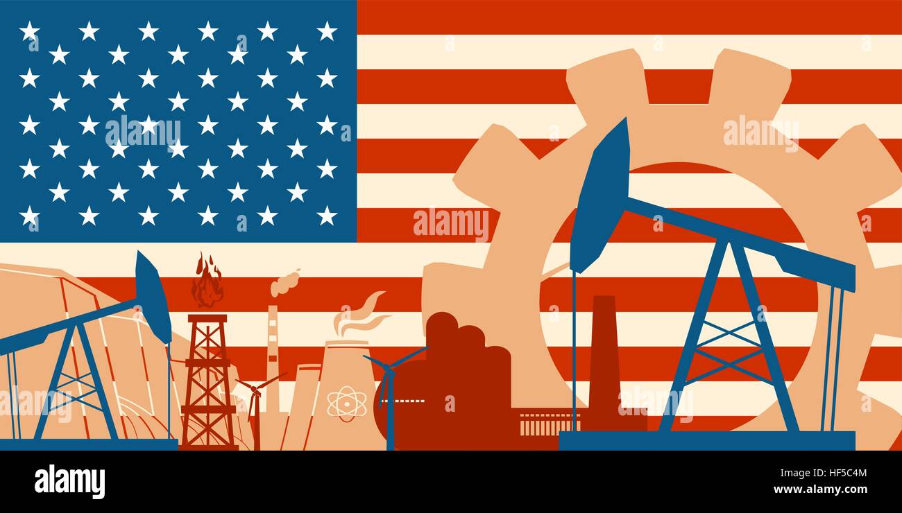 Usa power plant Stock Vector Images - Alamy