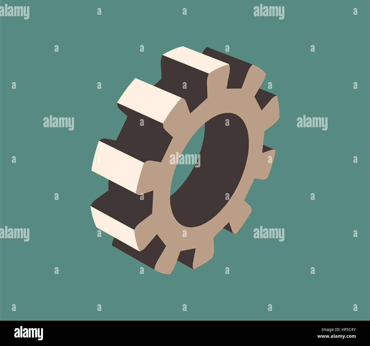 3d cog wheel Stock Vector Image & Art - Alamy