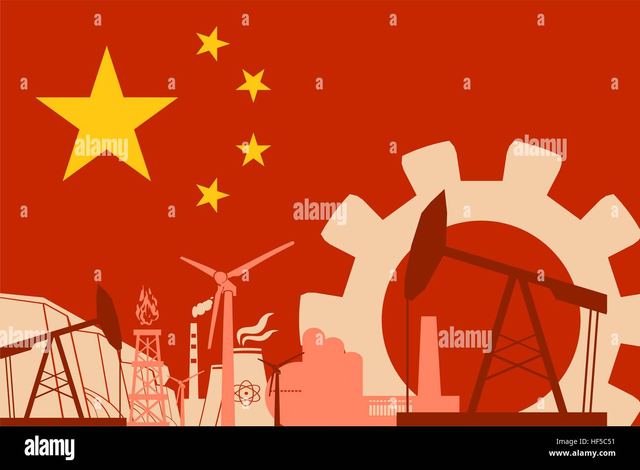 Engineering building china Stock Vector Images - Alamy