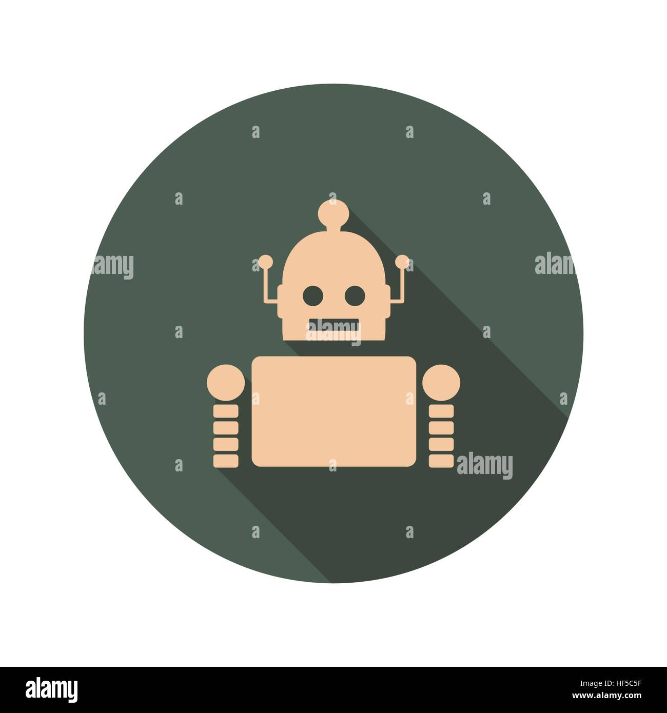 Cute vintage robot icon Stock Vector Image & Art - Alamy