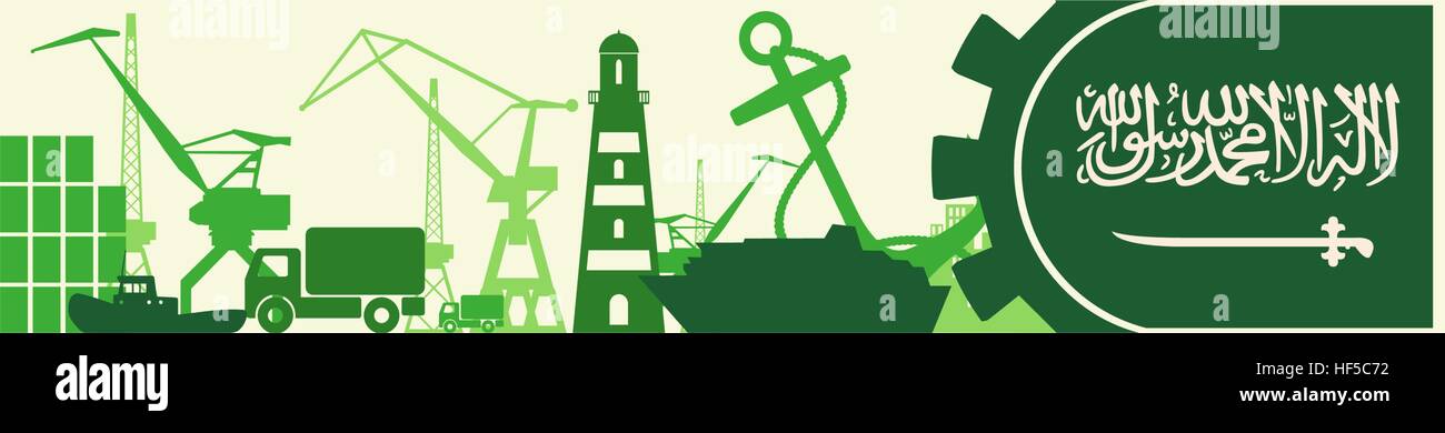 Container vessel saudi arabia Stock Vector Images - Alamy