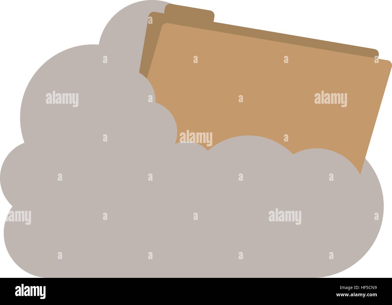 Cloud Computing And File Icon Storage Technology Virtual And Network Theme Isolated Design