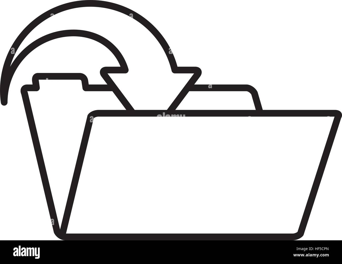 File icon. Folder document data archive and storage theme. Isolated design. Vector illustration ...