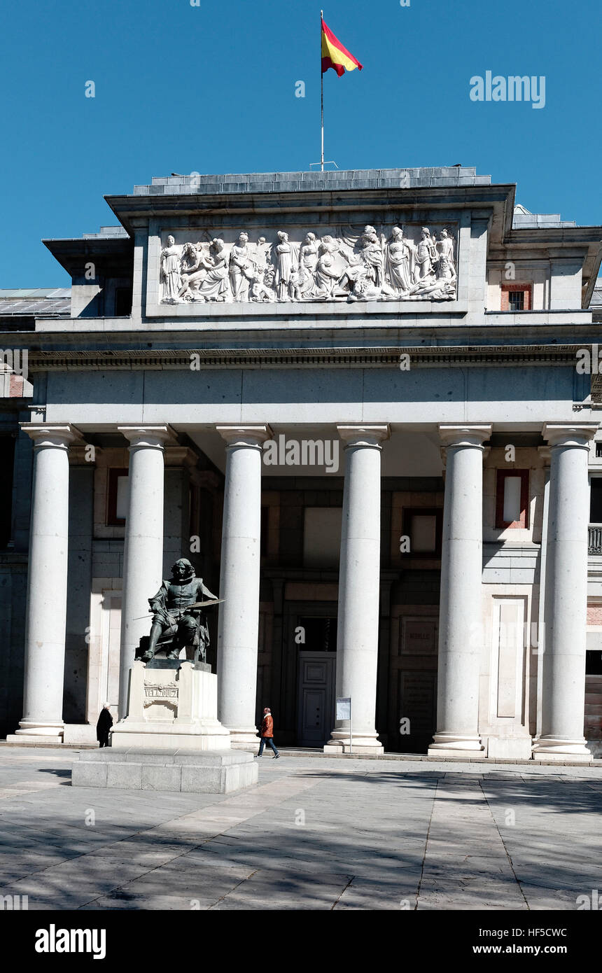 Prado Museum, classic Spanish architecture in Madrid Stock Photo - Alamy