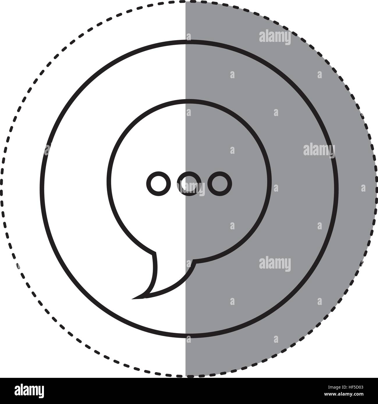 Bubble icon. Communication message discussion and conversation theme. Isolated design. Vector ...