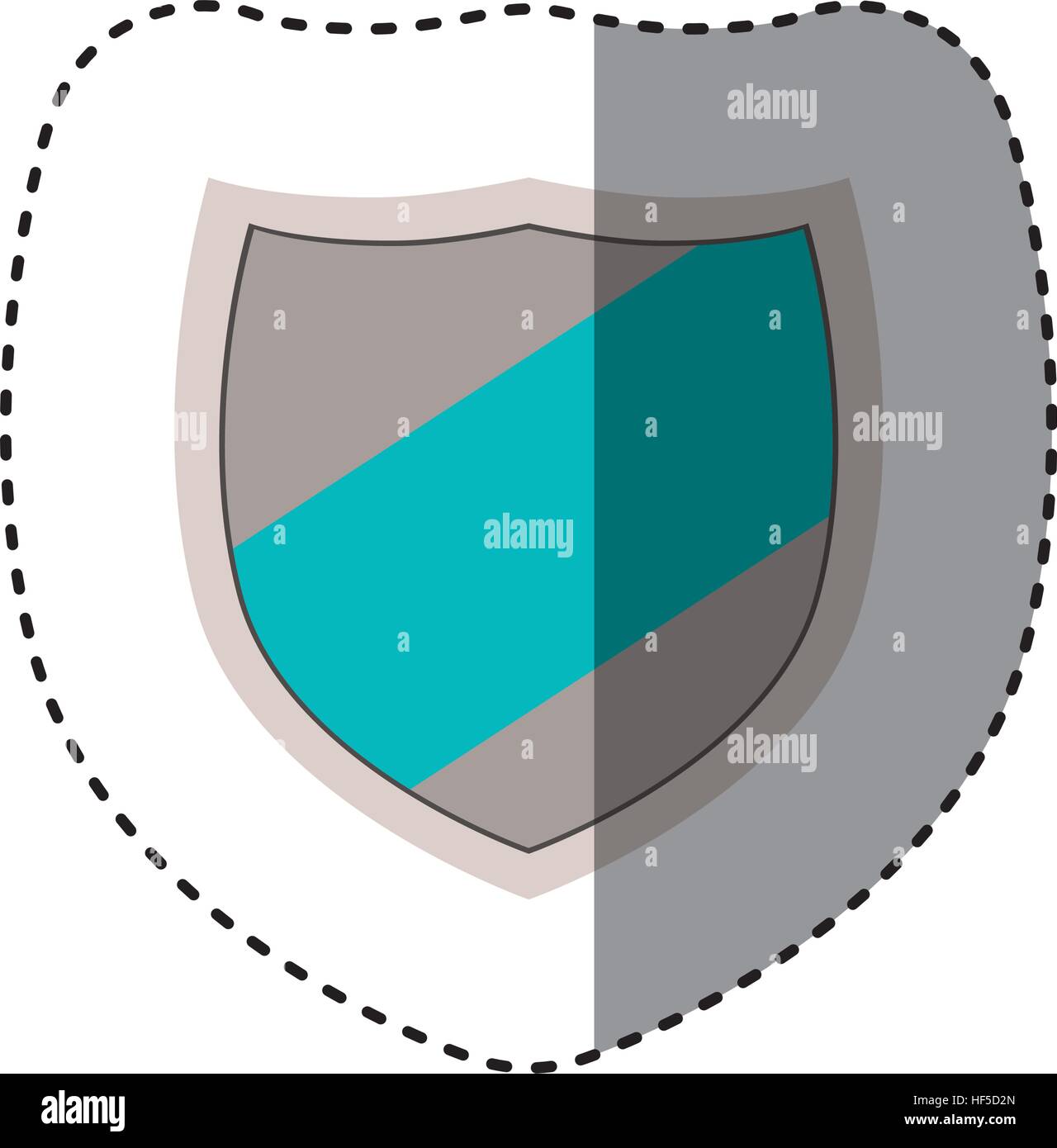 Shield icon. Security system warning and protection theme. Isolated ...