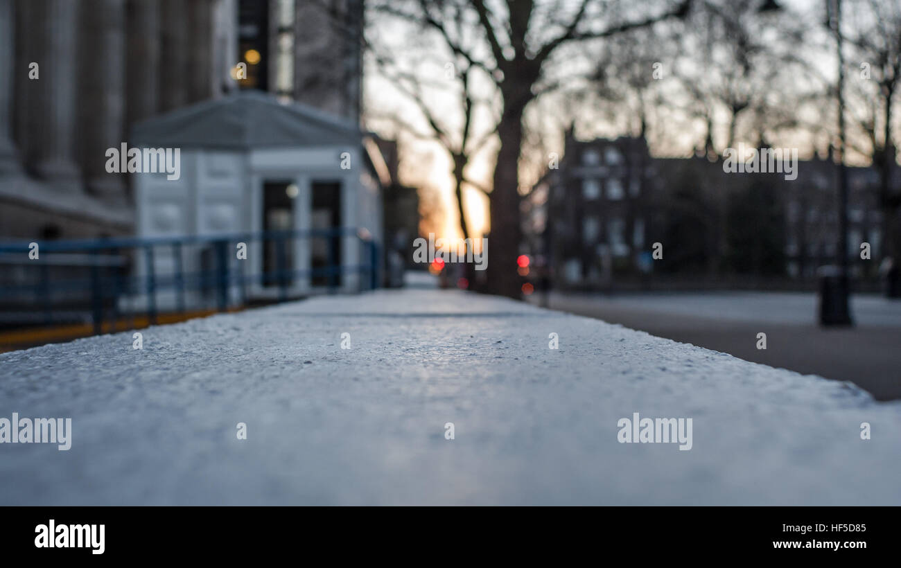 Low angle shot of a street in London Stock Photo - Alamy