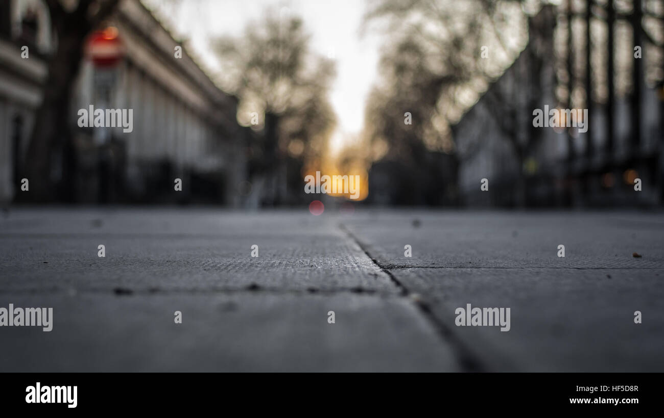 Low angle shot of a street in London Stock Photo - Alamy