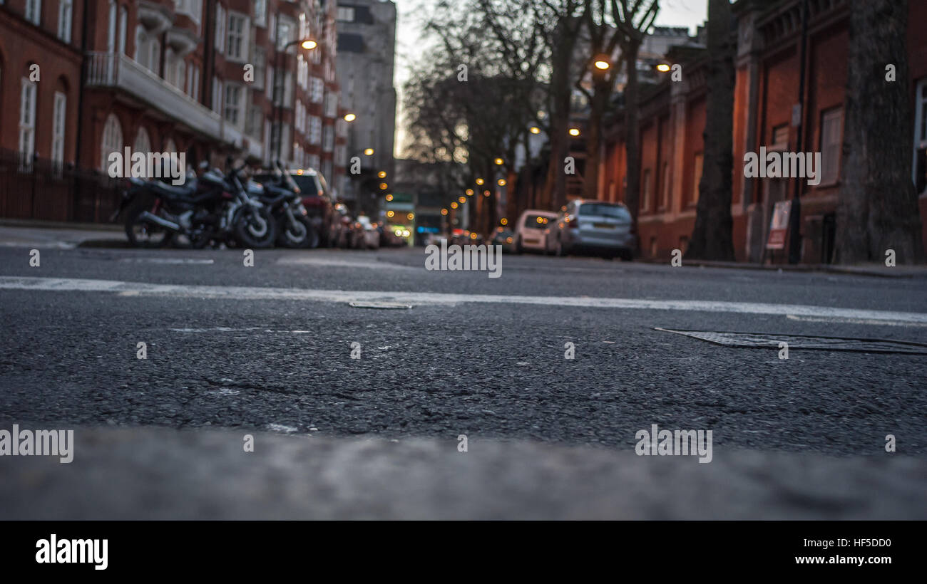 Empty street in London Stock Photo - Alamy