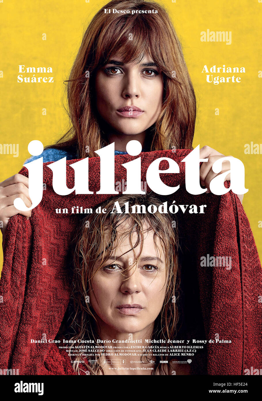 JULIETA, Spanish poster, from top: Adriana Ugarte, Emma Suarez, 2016 ...