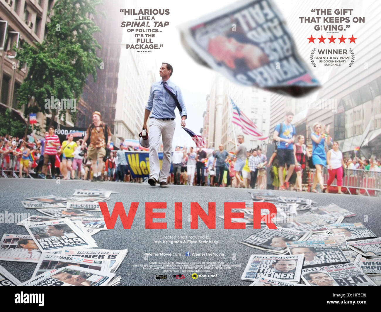 WEINER, British poster art, Anthony Weiner, 2016. © Sundance Selects ...