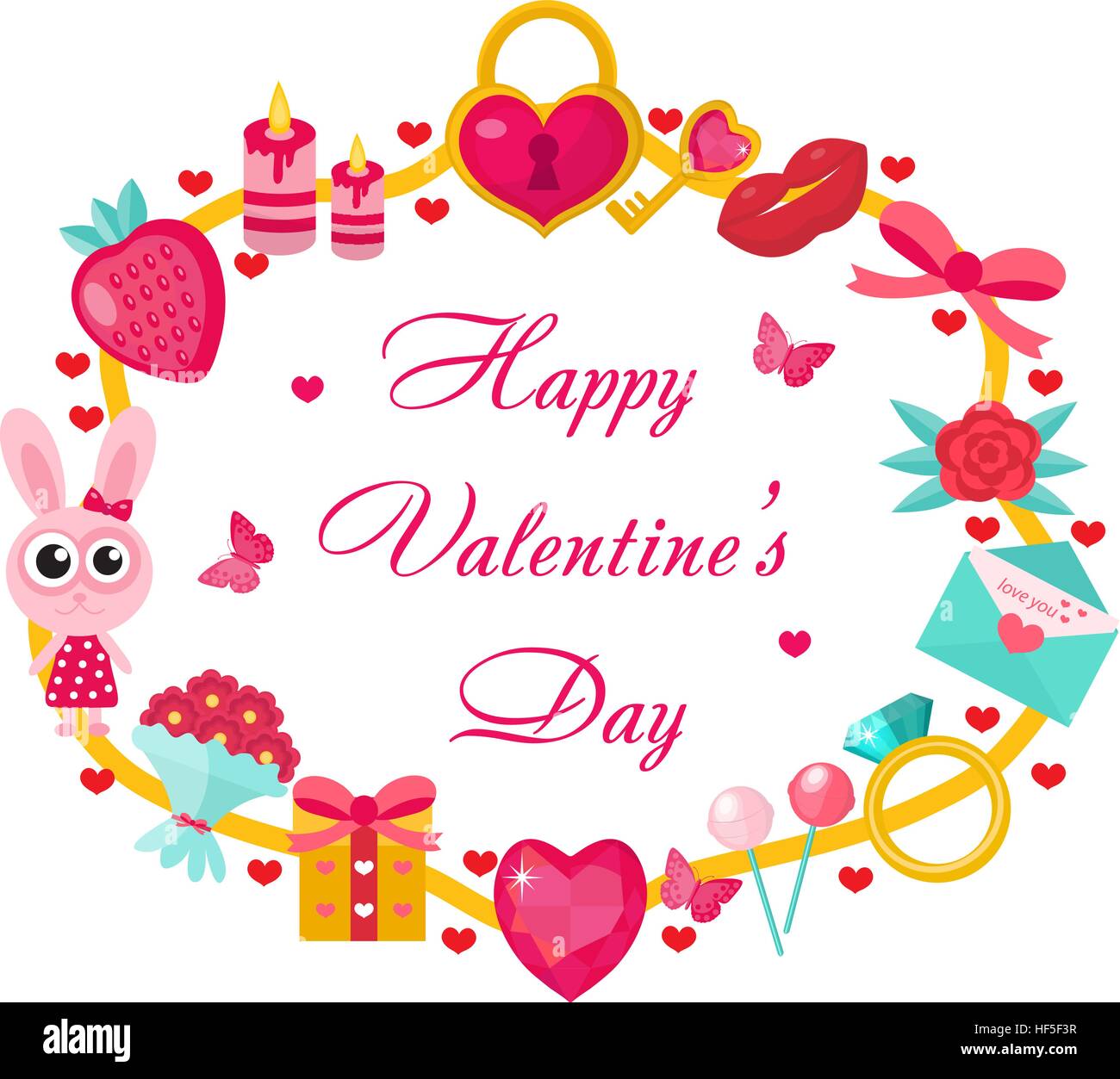 Valentines day template for cards, posters, flyers. Love, romantic ...