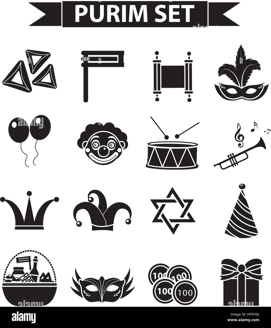 Feast Of Purim Symbols