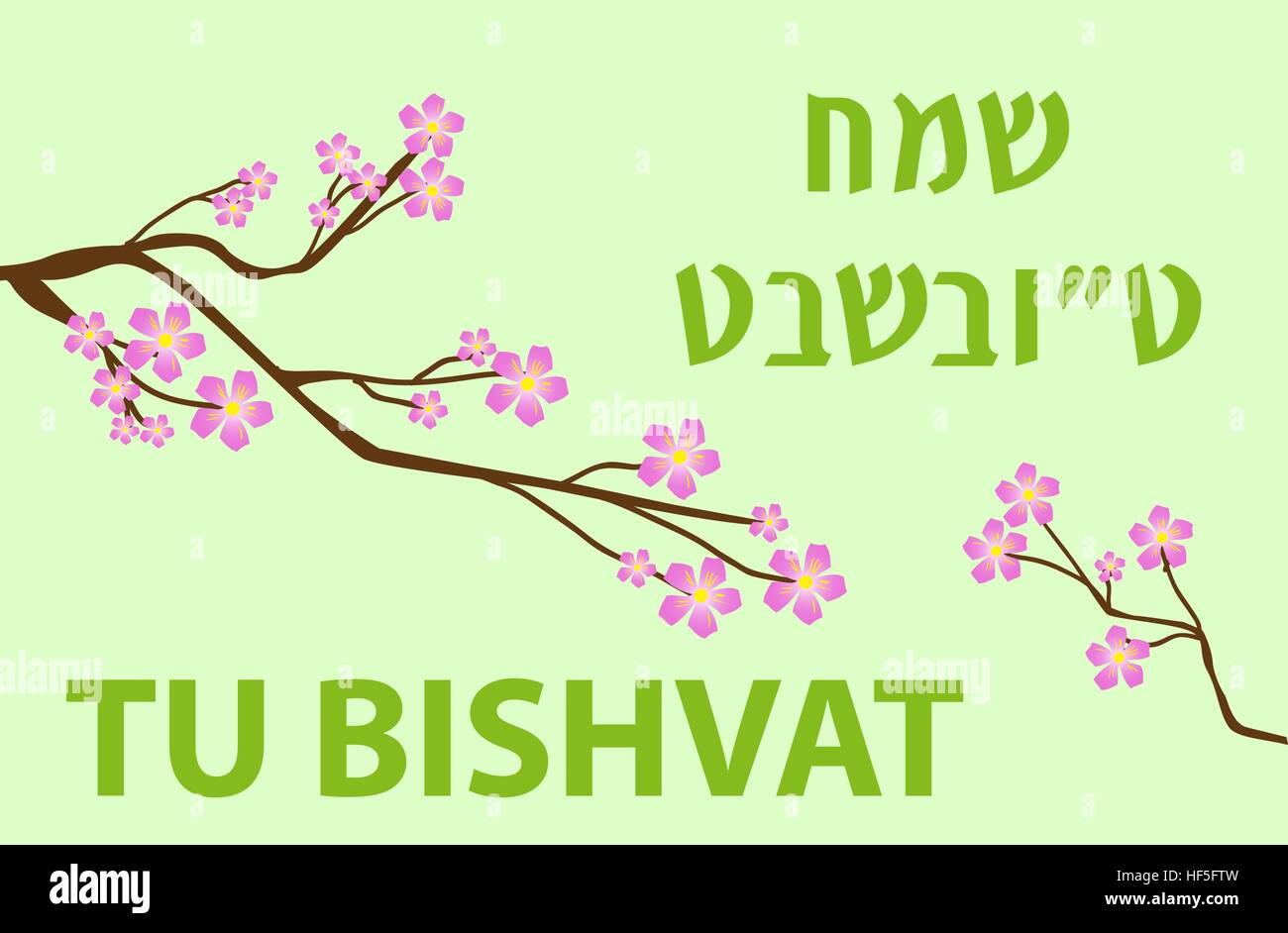 Almond tree blossoms Stock Vector Images - Alamy