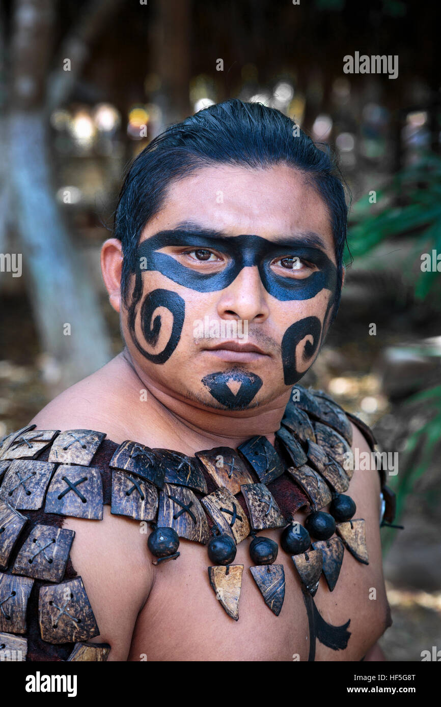 Aztec Warrior Face Paint