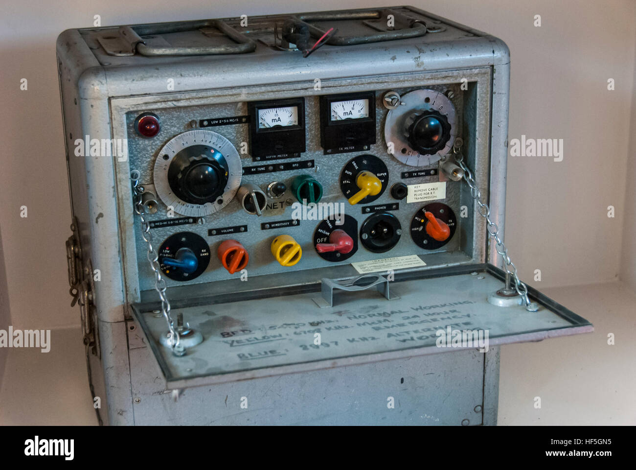 Electrical equipment inside the TAE (Trans Antarctic Expedition) Hut ...