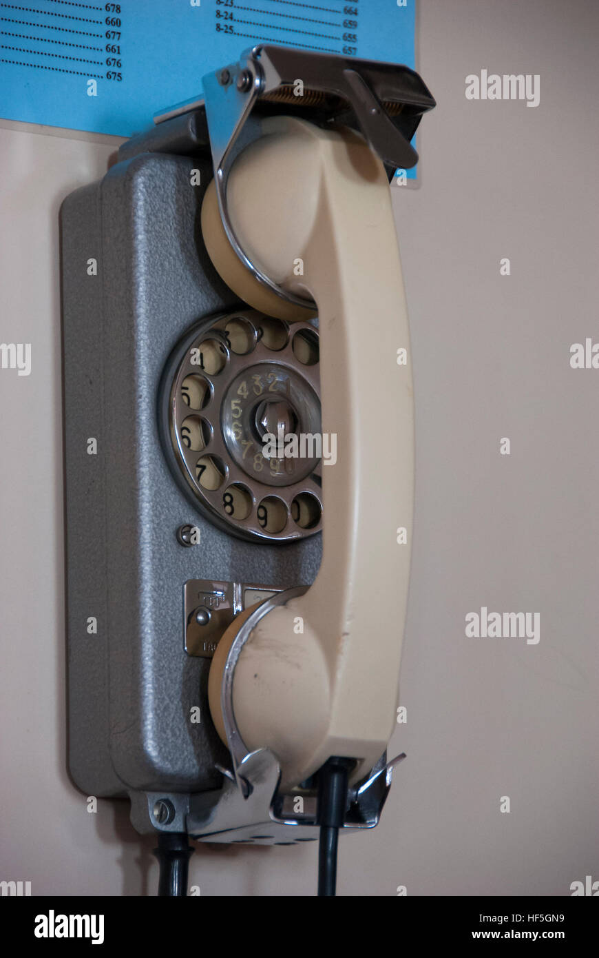 Ship rotary dial telephone, Kapitan Khlebnikov, Ross Sea, Antarctica ...