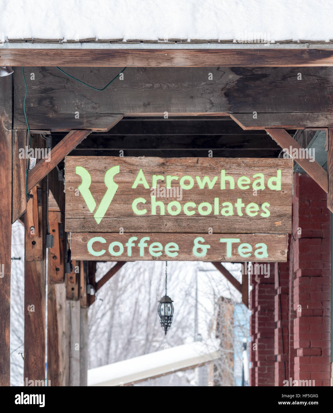 Arrowhead chocolate shop in joseph hi-res stock photography and images ...