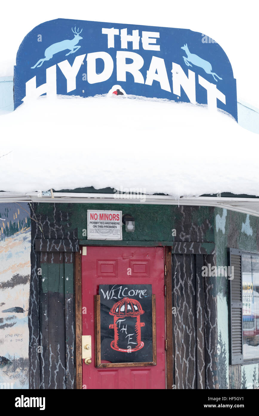The Hydrant Bar in Joseph, Oregon Stock Photo - Alamy