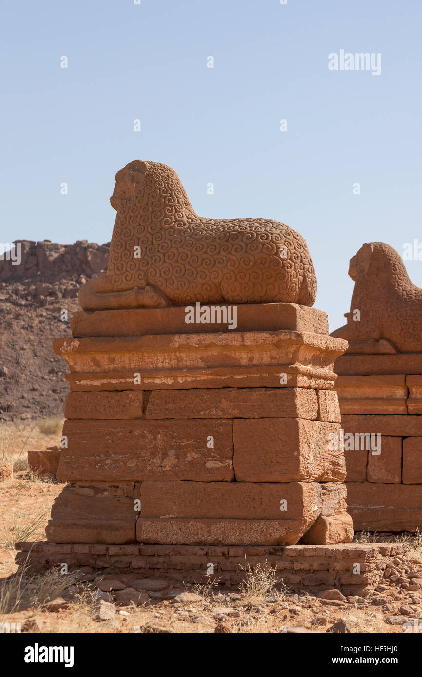 The Meroitic Temples of Naqa, Naqa, Sudan Stock Photo - Alamy