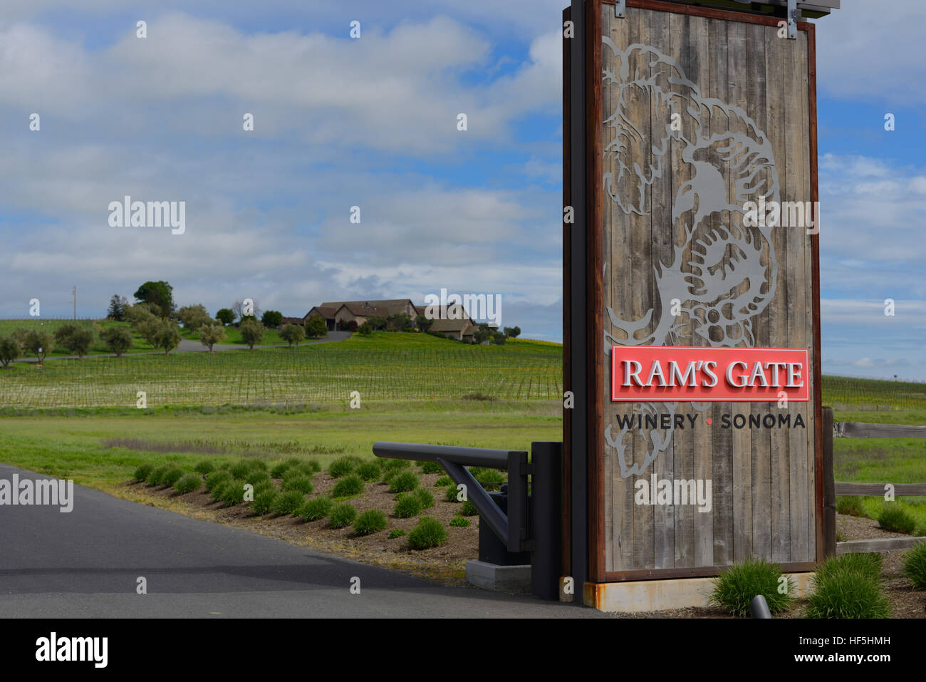 Ram's Gate winery, Sonoma CA Stock Photo - Alamy