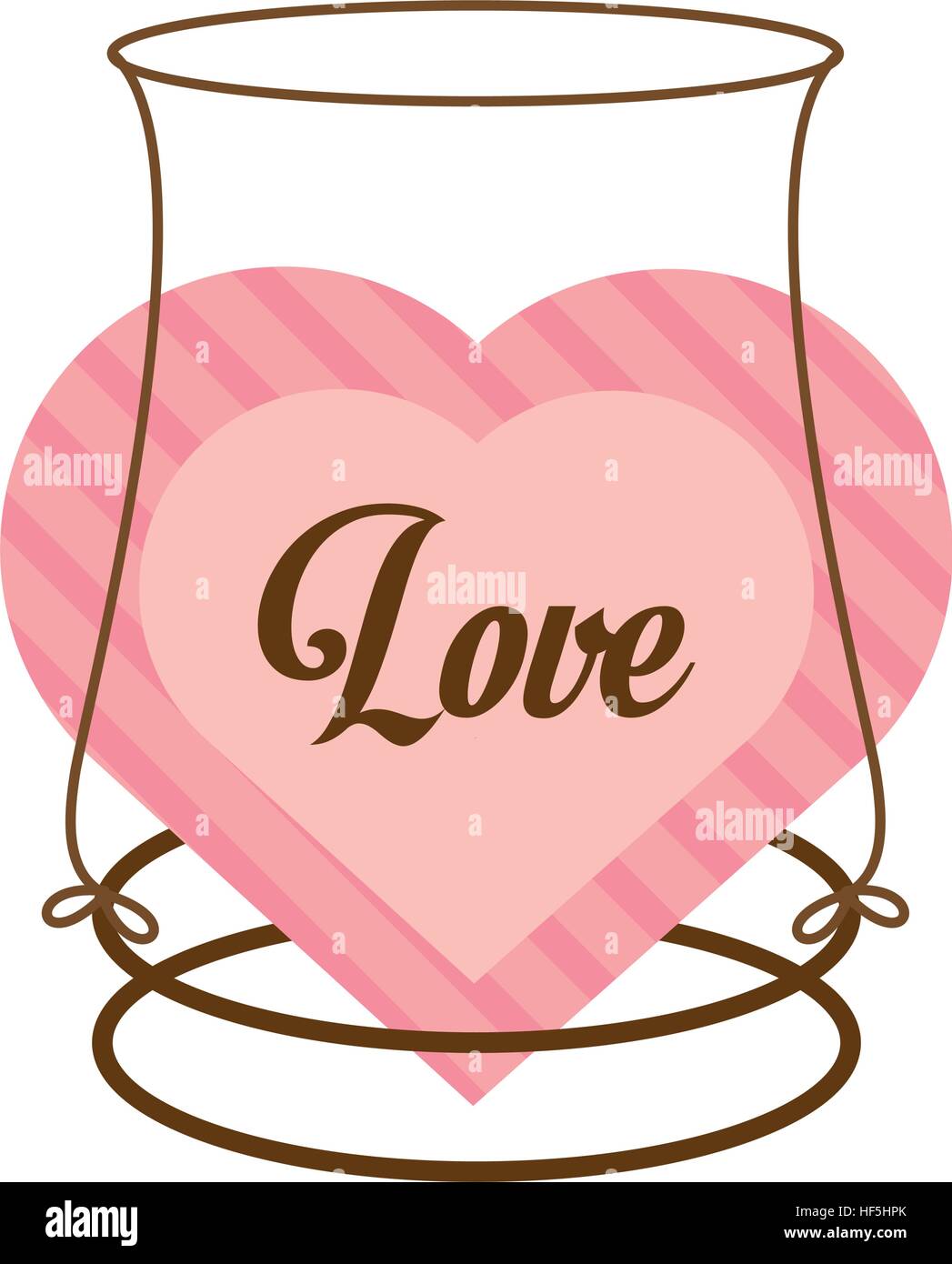 love decor card cute heat vector illustration eps 10 Stock Vector Image ...