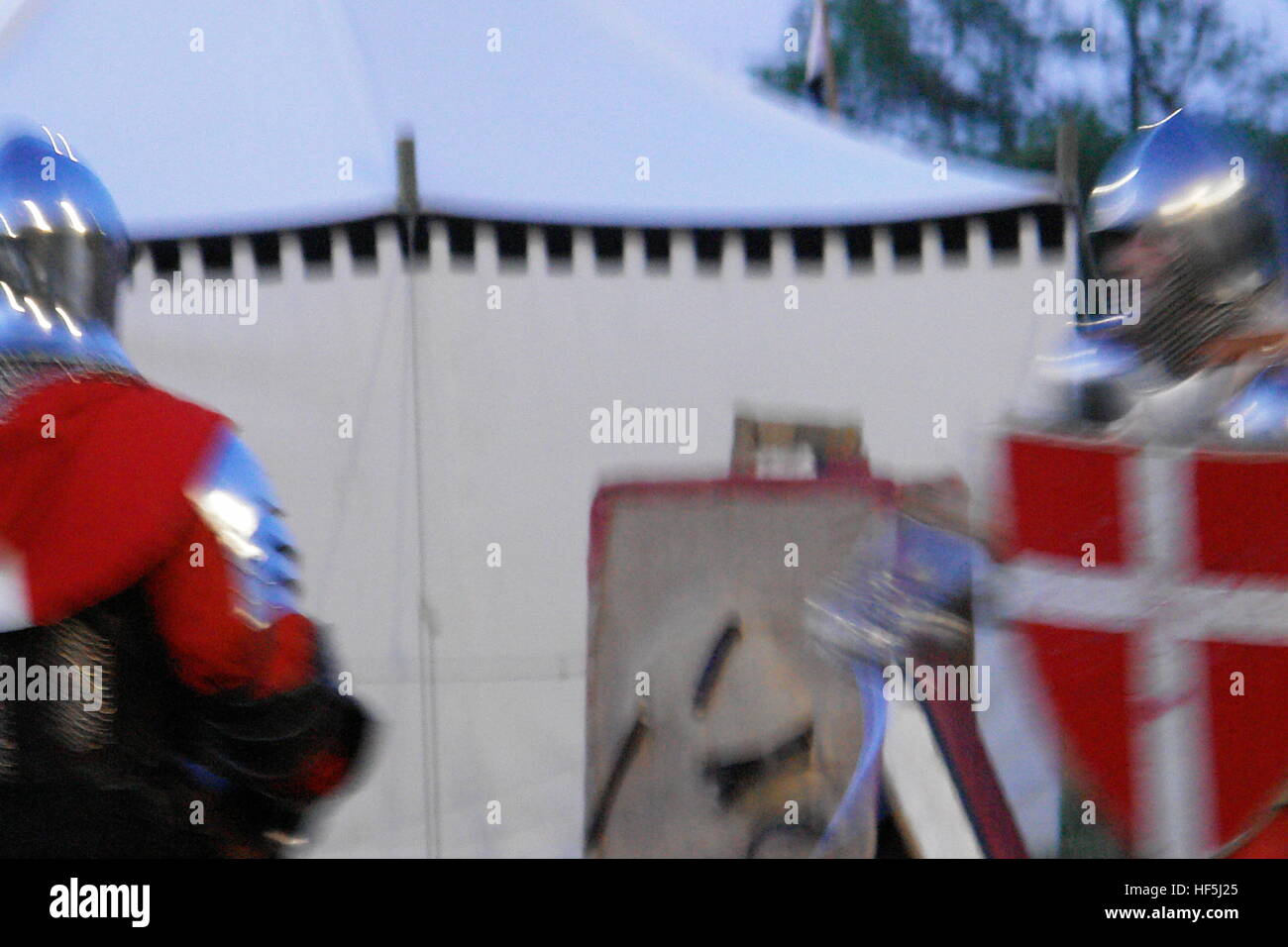 Knights Templar Battle in Canossa, Reggio Emilia, Italy Stock Photo - Alamy