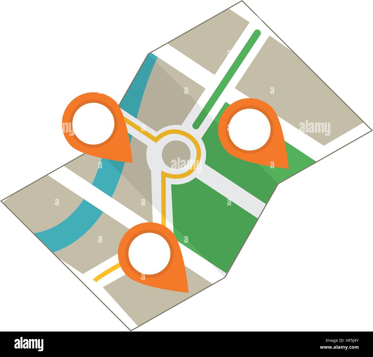 City location map icon vector illustration graphic design Stock Vector ...
