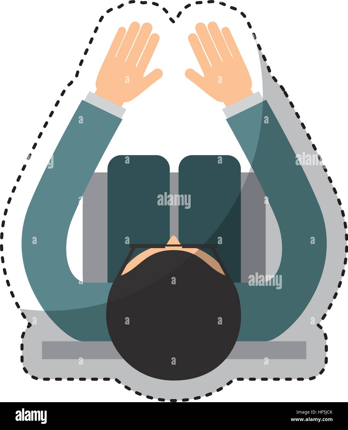 business person sit working vector illustration design Stock Vector ...