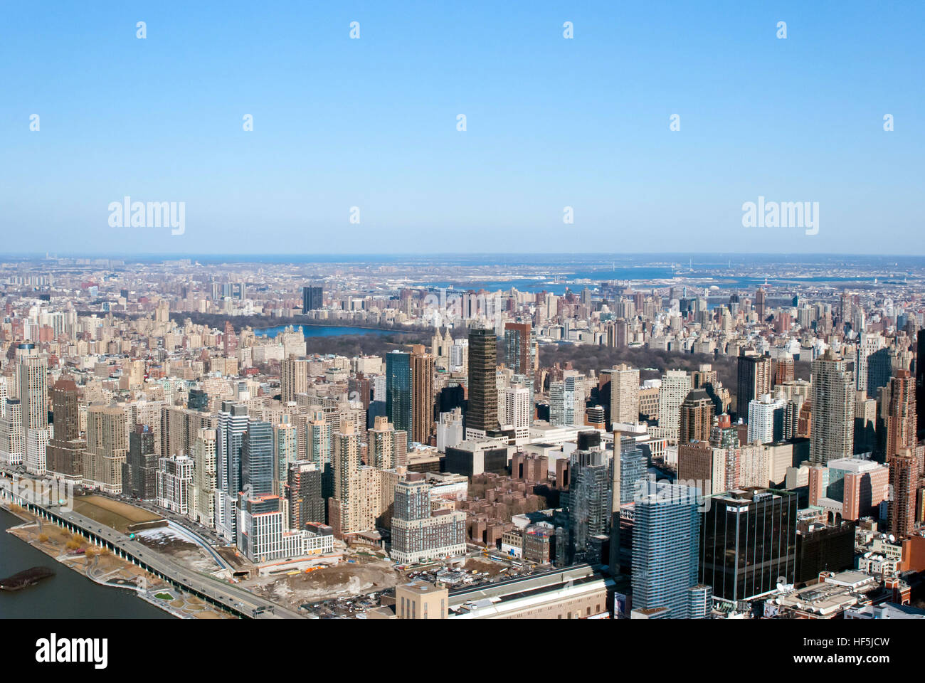 aerial view of new york city Stock Photo - Alamy