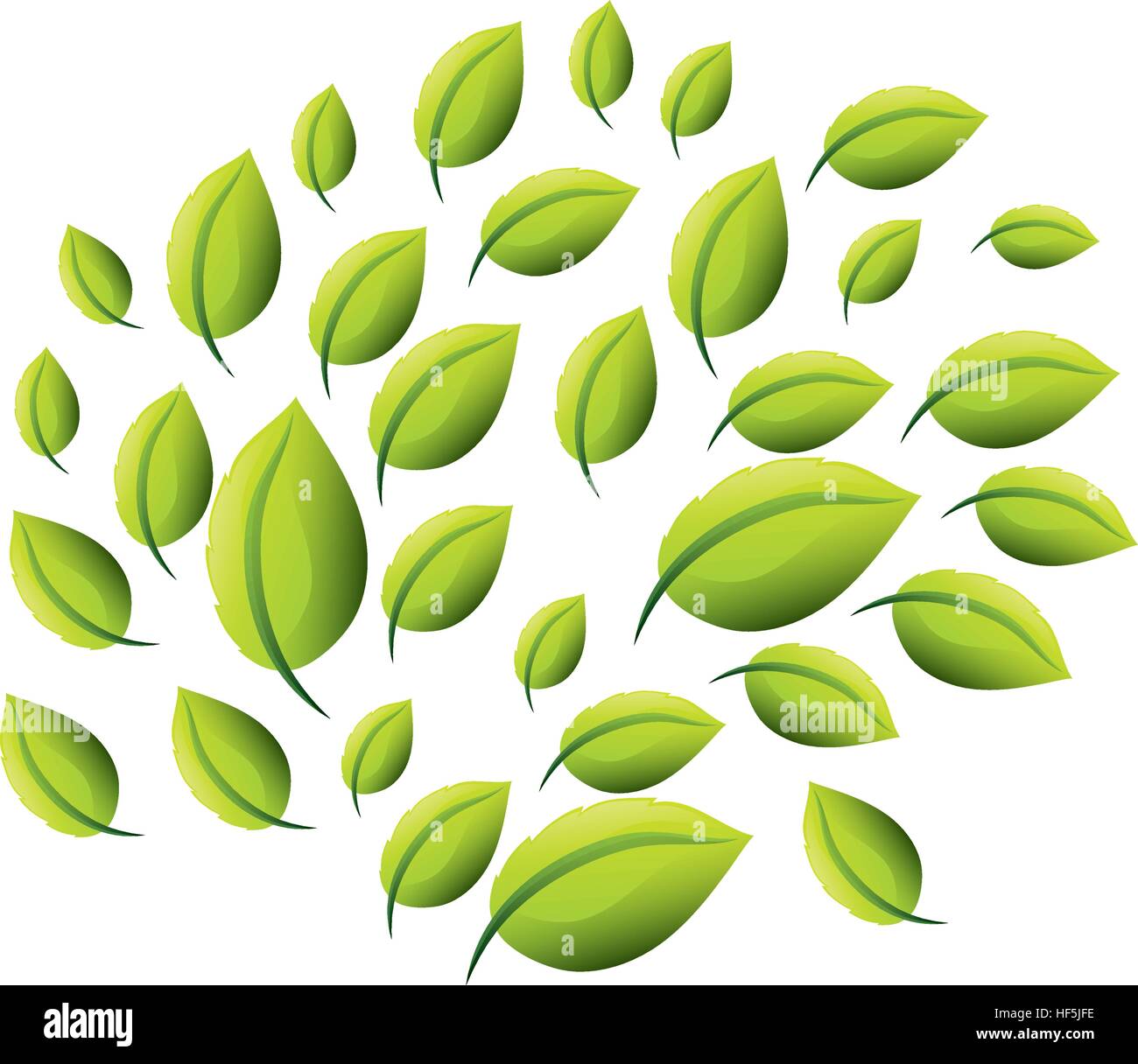 Leaves natural concept Stock Vector Image & Art - Alamy