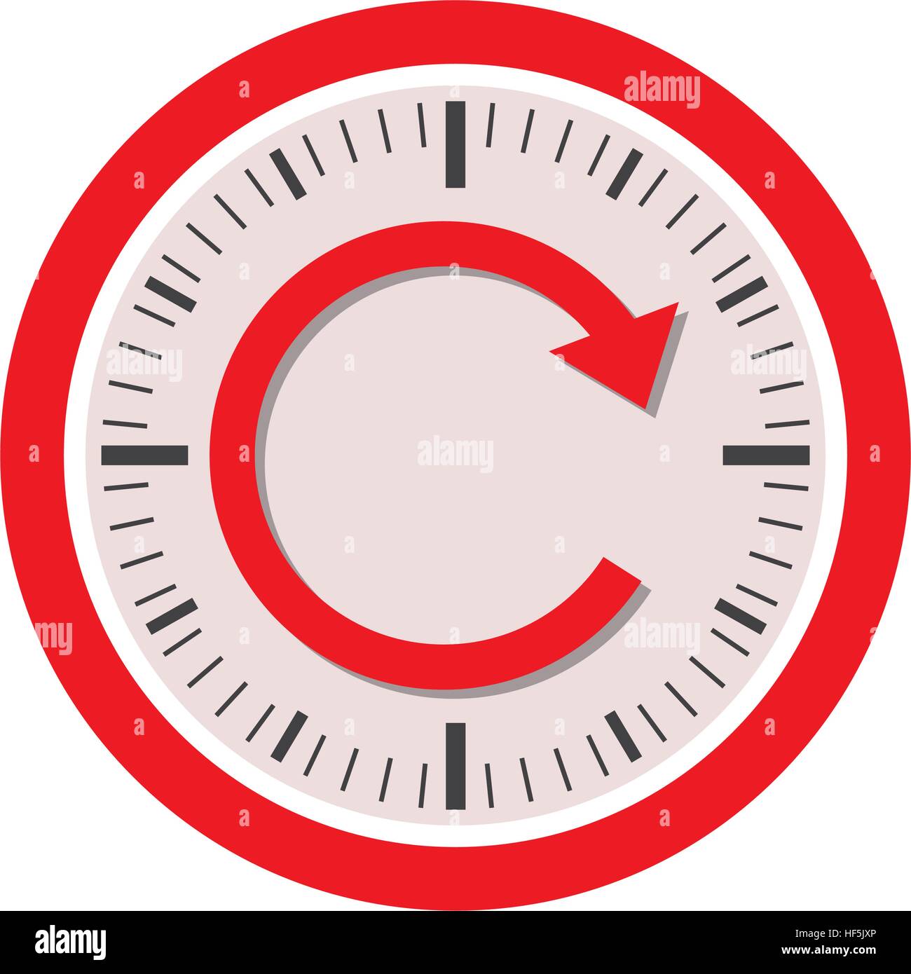Time clock symbol Stock Vector Image & Art - Alamy