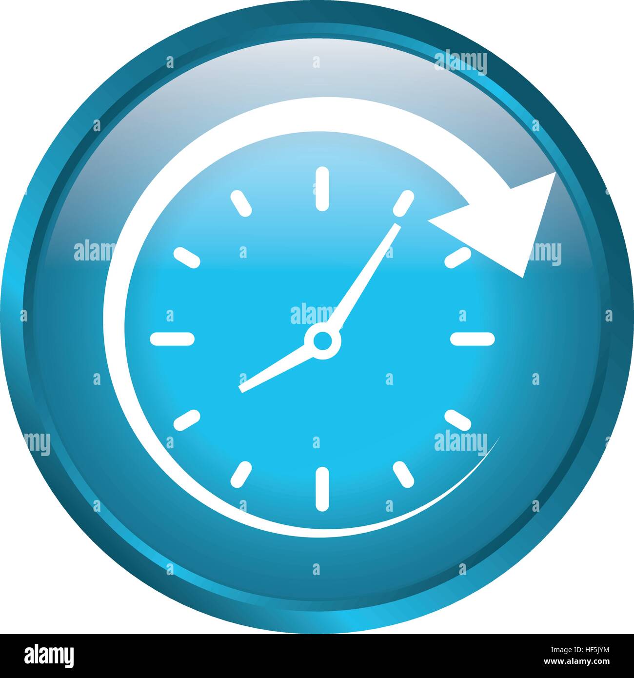 Time clock symbol Stock Vector Image & Art - Alamy