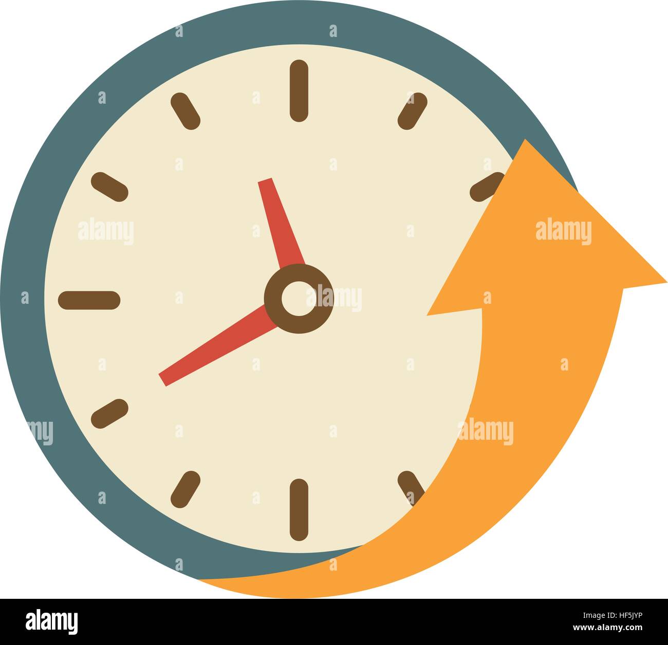Time clock symbol Stock Vector Image & Art - Alamy