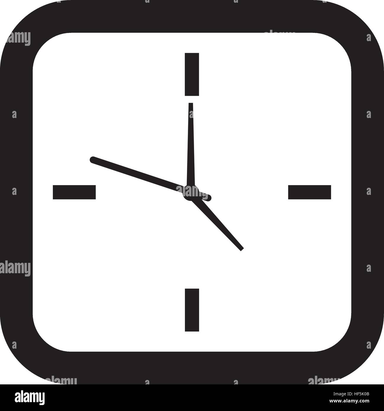 Time clock symbol Stock Vector Image & Art - Alamy