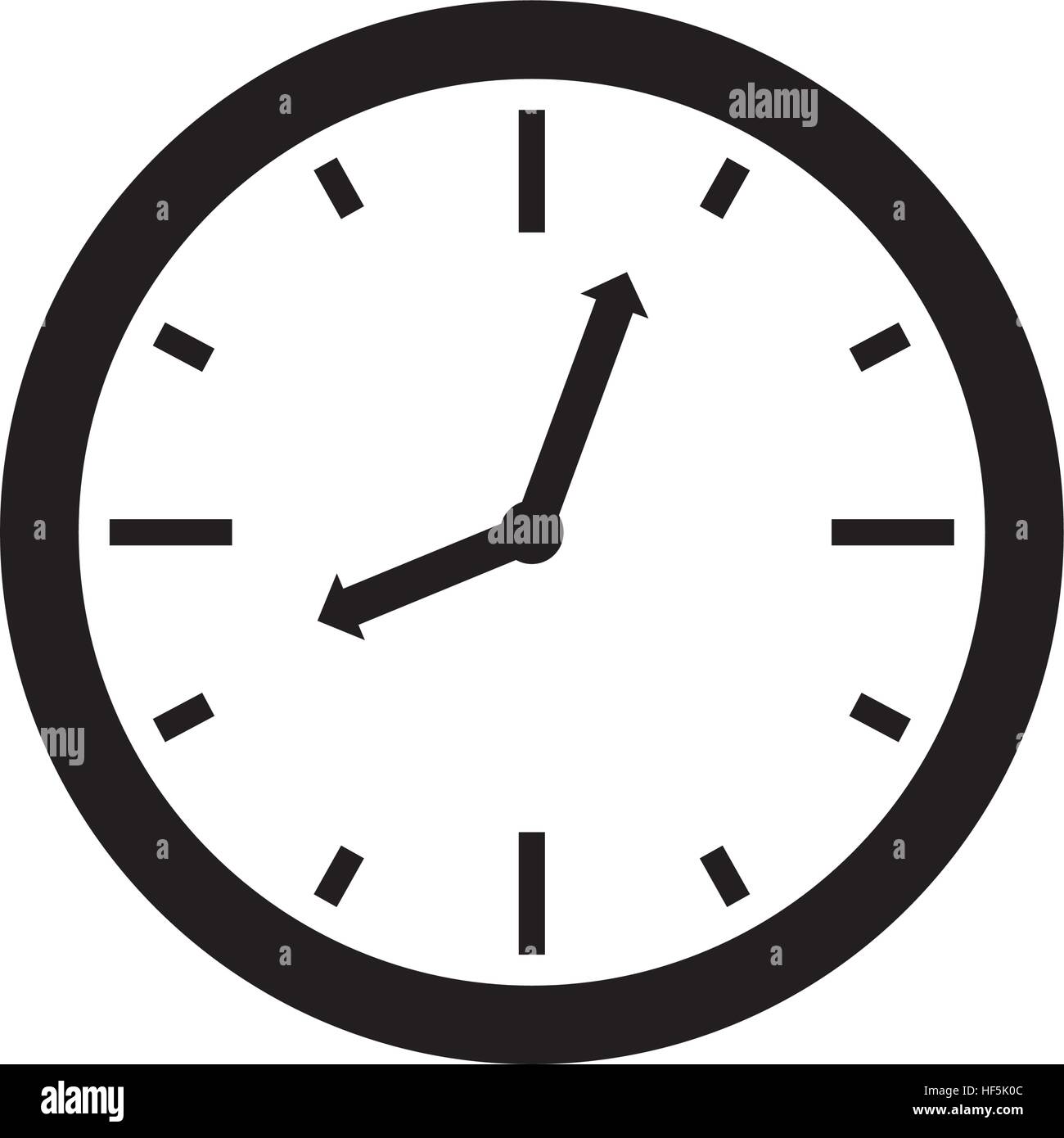 Time clock symbol Stock Vector Image & Art - Alamy
