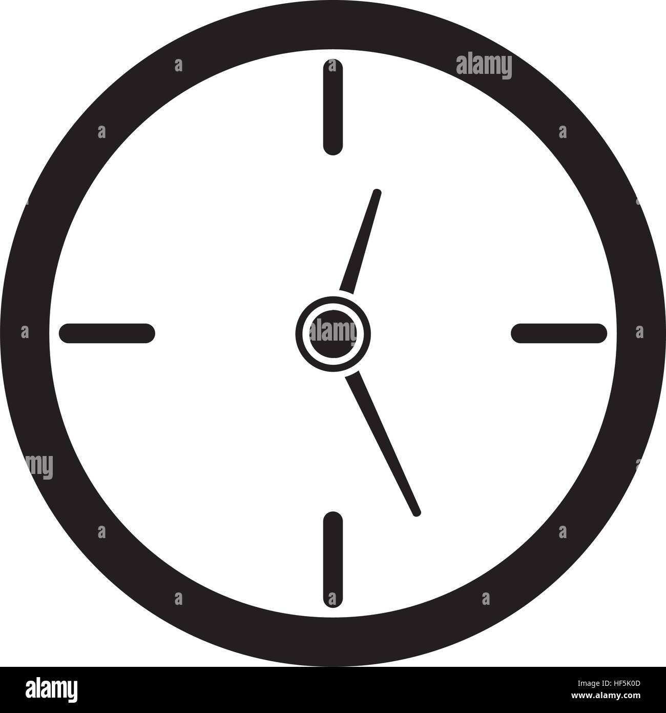 Time clock symbol Stock Vector Image & Art - Alamy