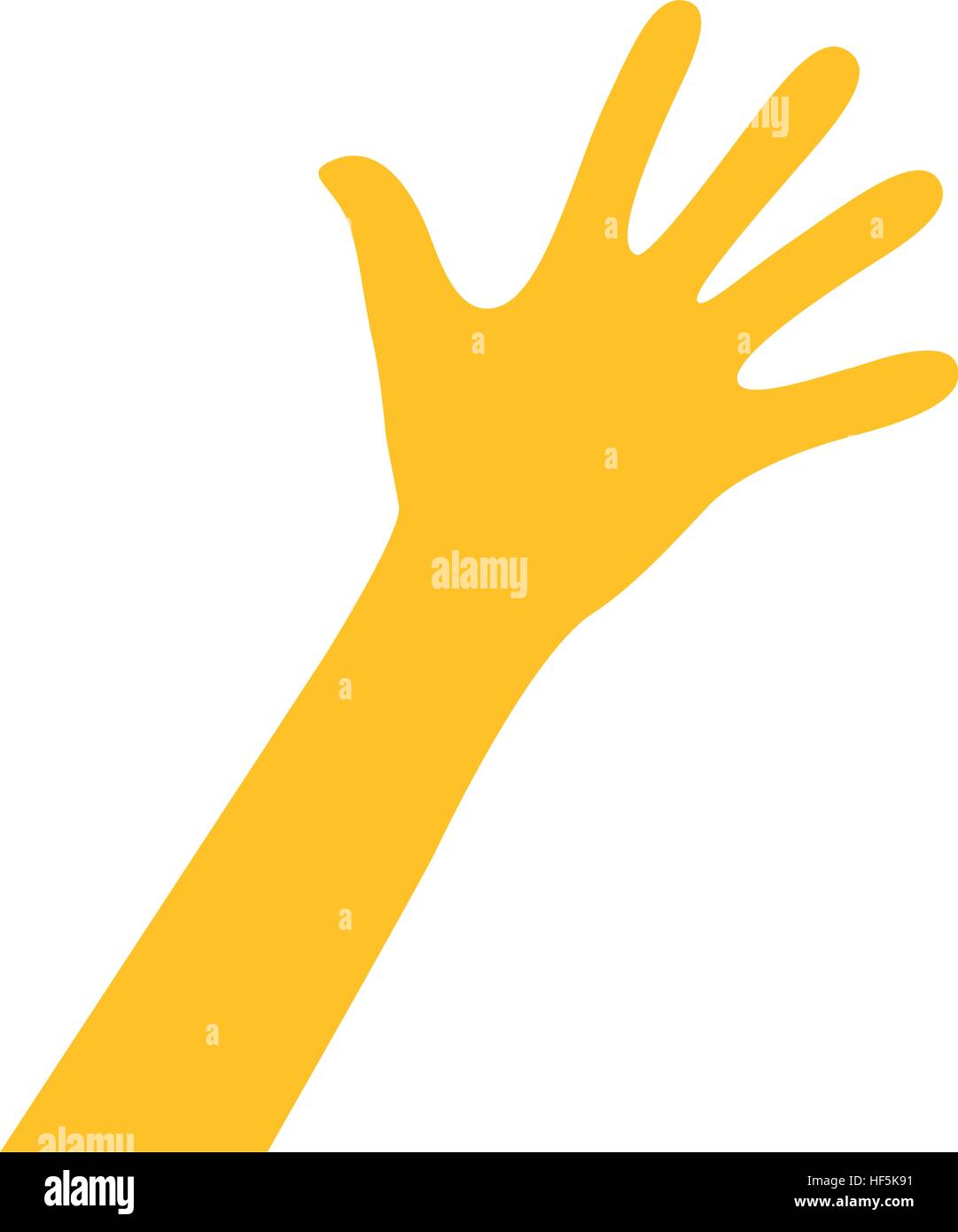 Human hand silhouette Stock Vector Image & Art - Alamy