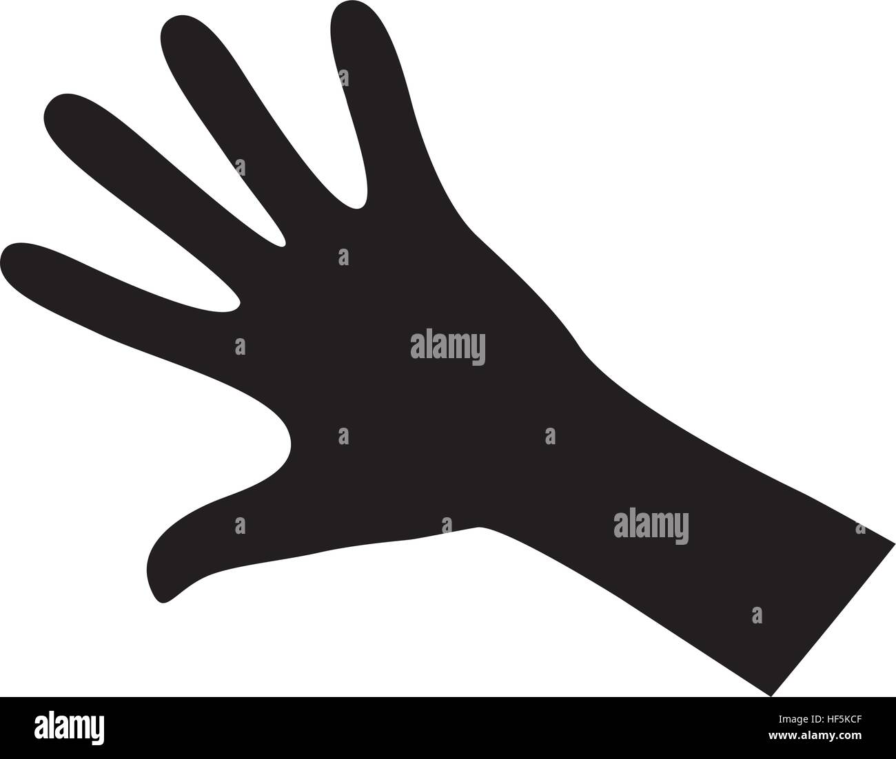 Human hand silhouette Stock Vector Image & Art - Alamy