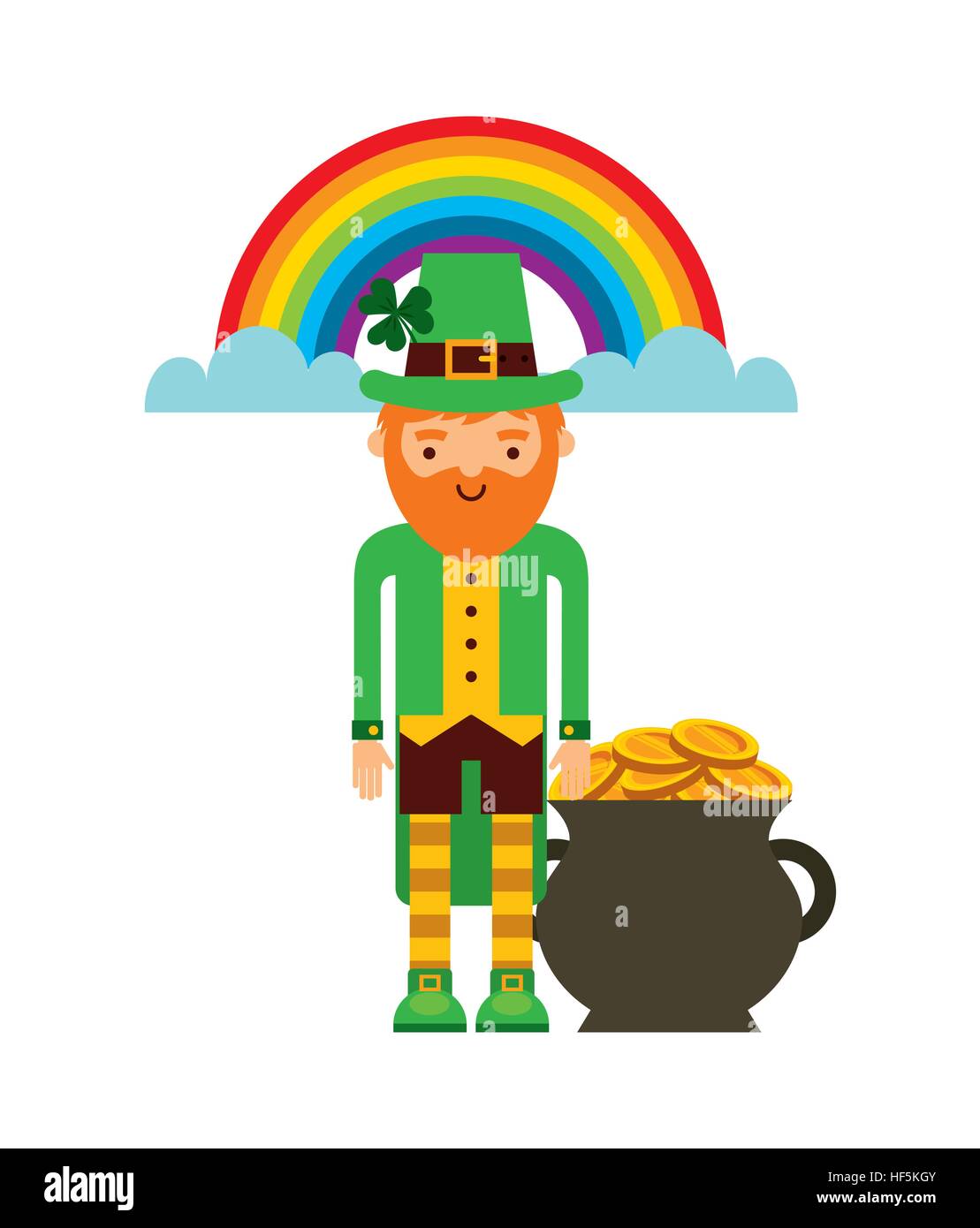 Leprechaun Cartoon Rainbow