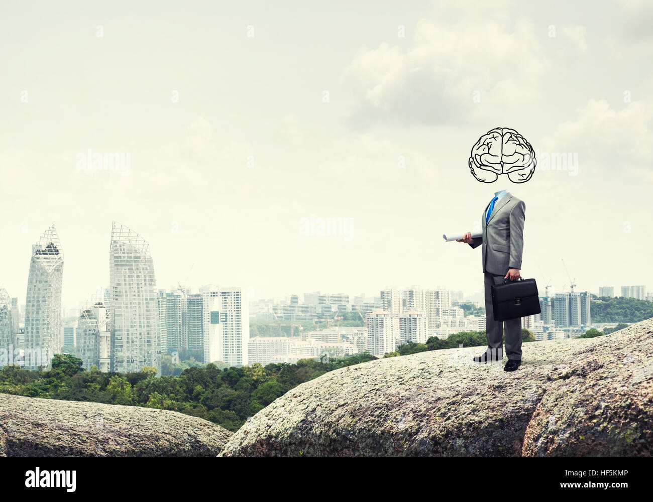 Man of great mind Stock Photo - Alamy