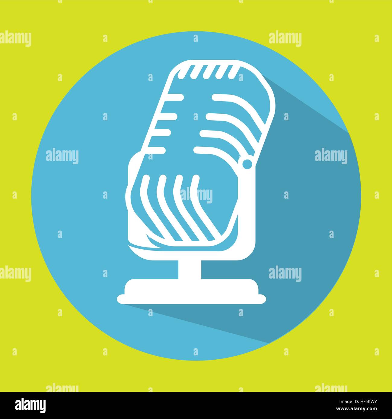 microphone blue background speak talk audio vector illustration Stock ...