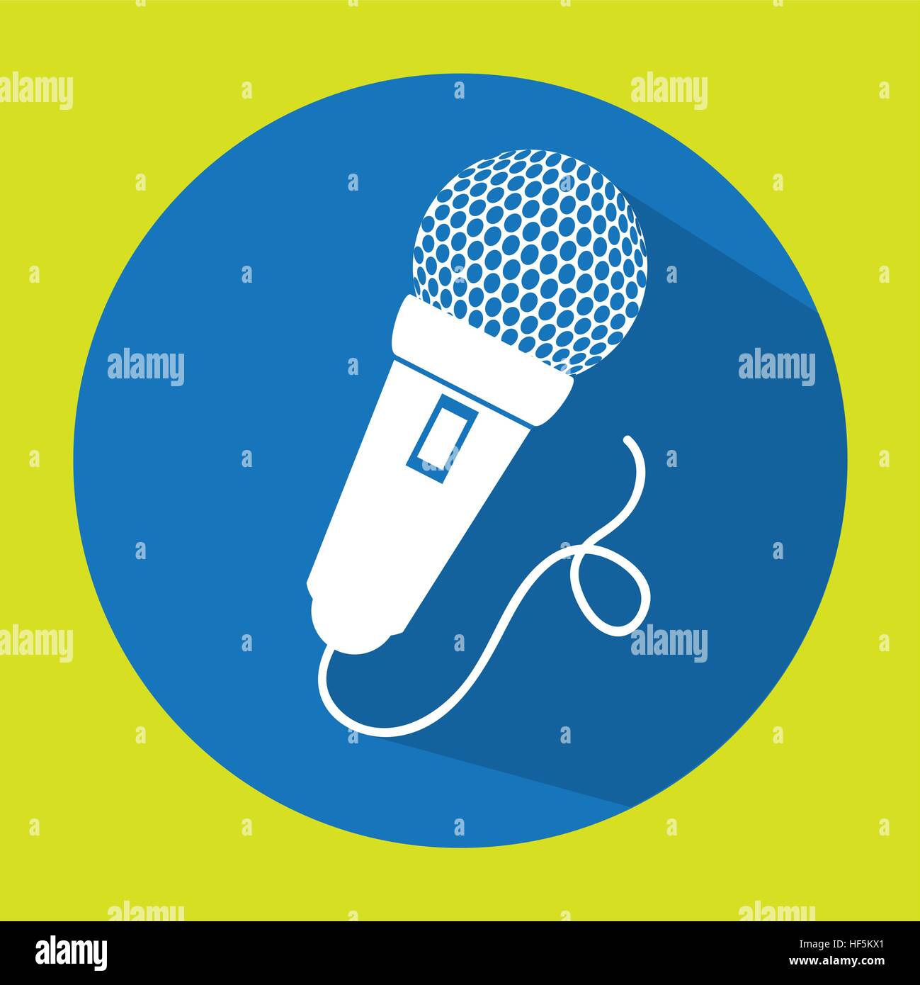 microphone blue background speak talk audio vector illustration Stock ...
