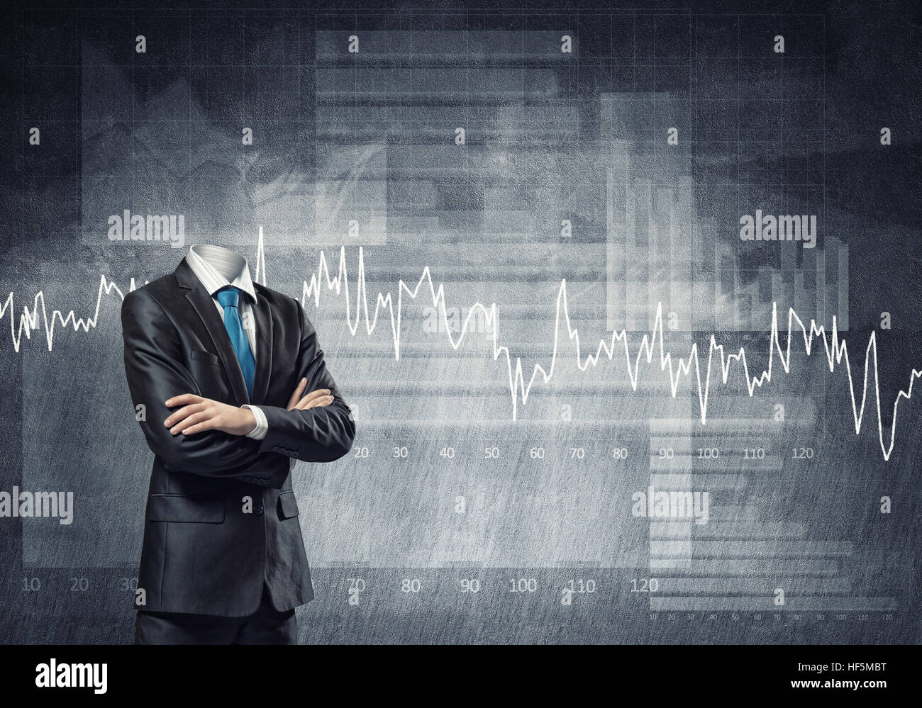 Businessman without head Stock Photo - Alamy