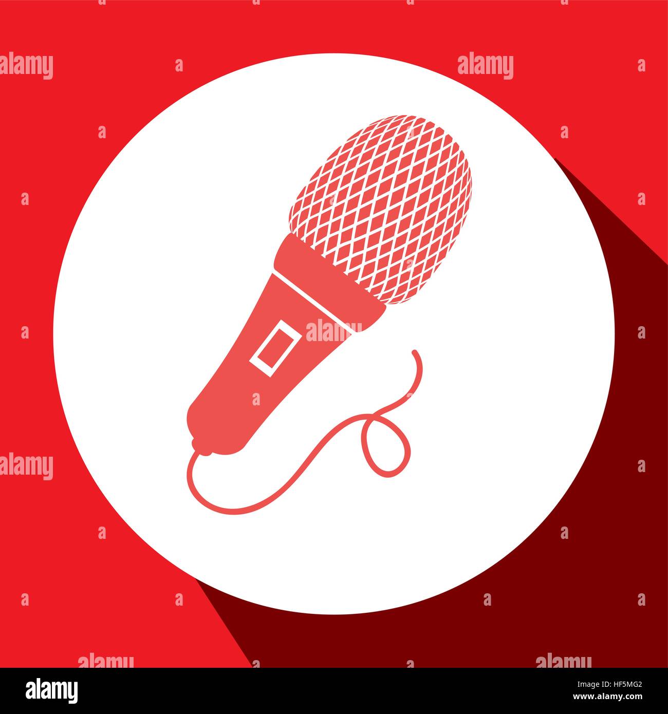 microphone red background speak talk audio vector illustration Stock ...