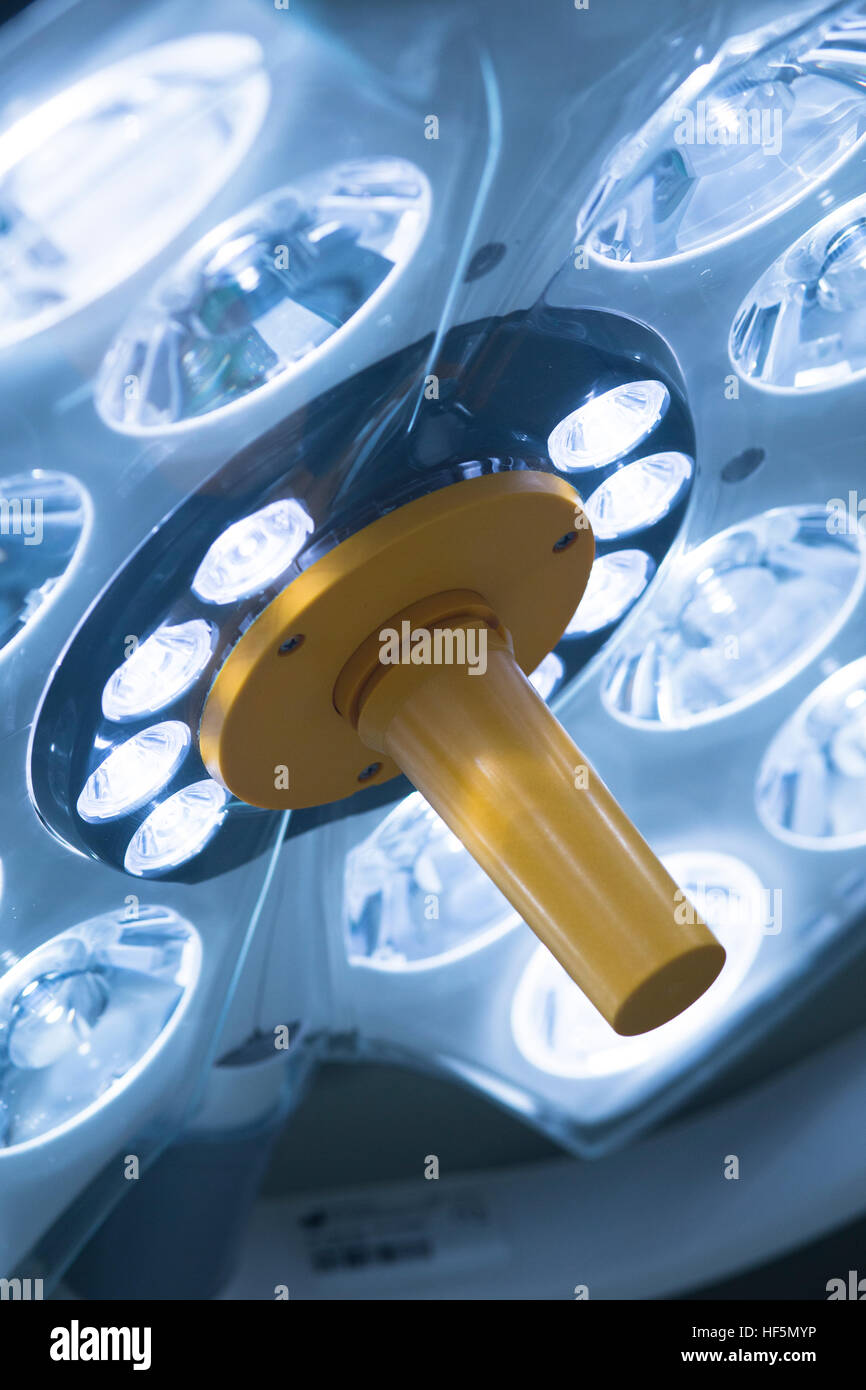 Operating emergency room surgery theater lighting in hospital to enable ...