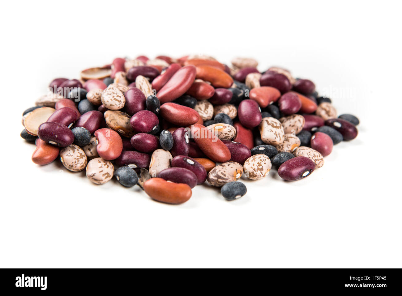 Chili bean mix isolated on a white background Stock Photo - Alamy