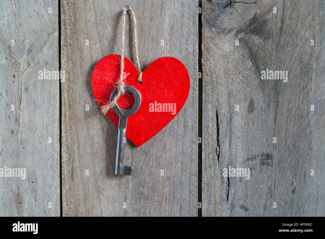 Heart tied string symbol valentines hi-res stock photography and images ...