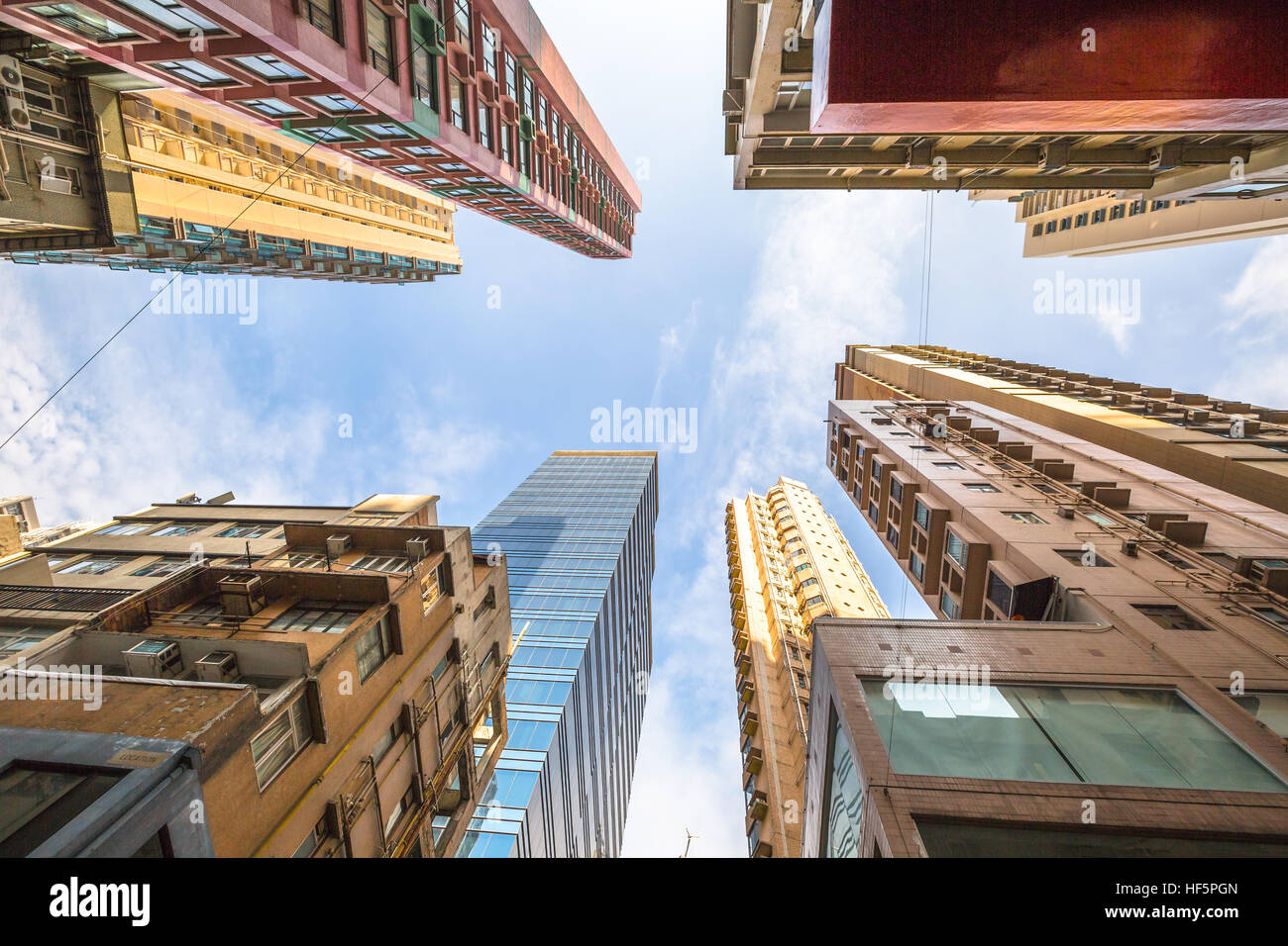 Soho skyscrapers background Stock Photo - Alamy