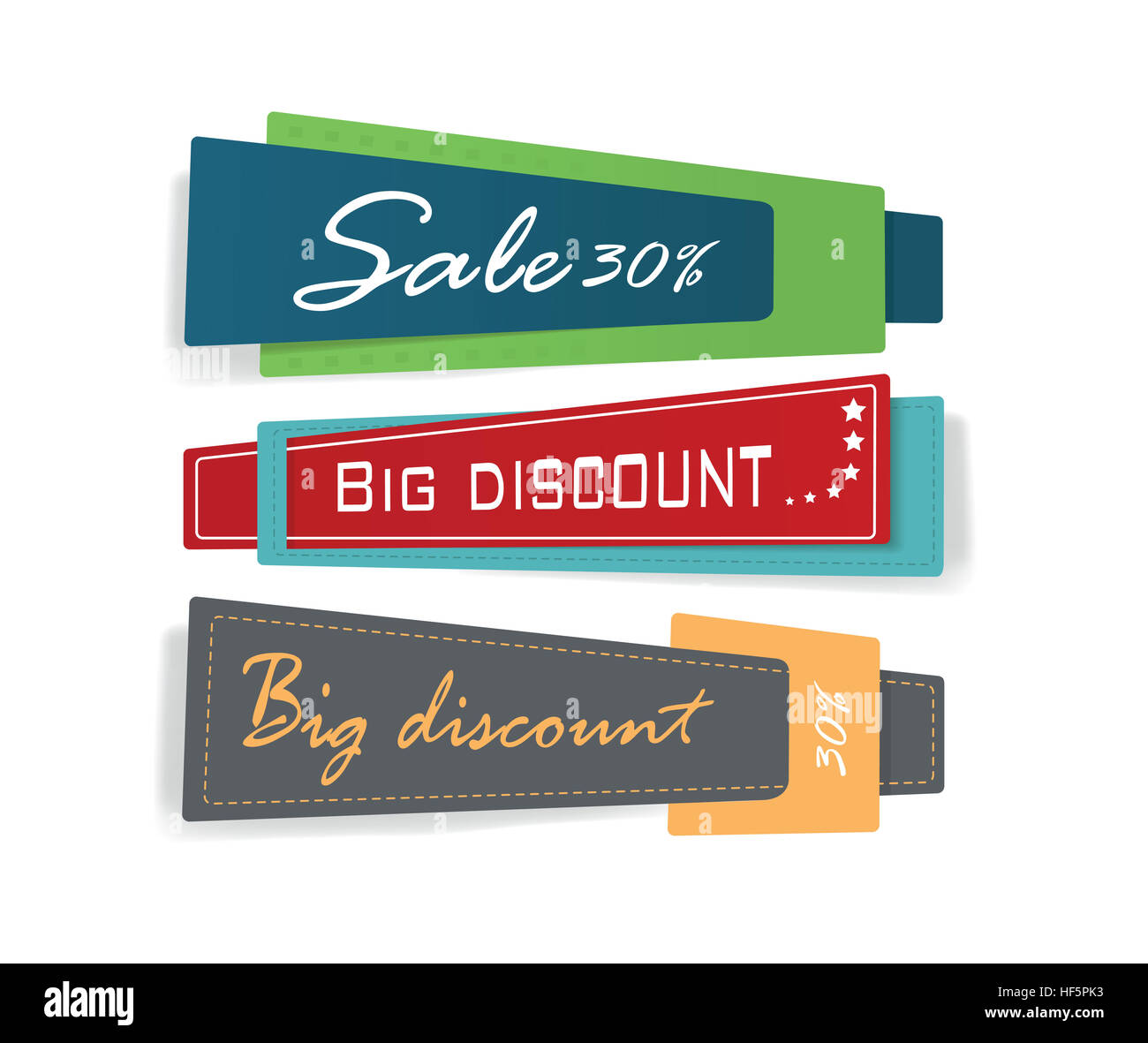 Set modern art banners Cut Out Stock Images & Pictures - Alamy